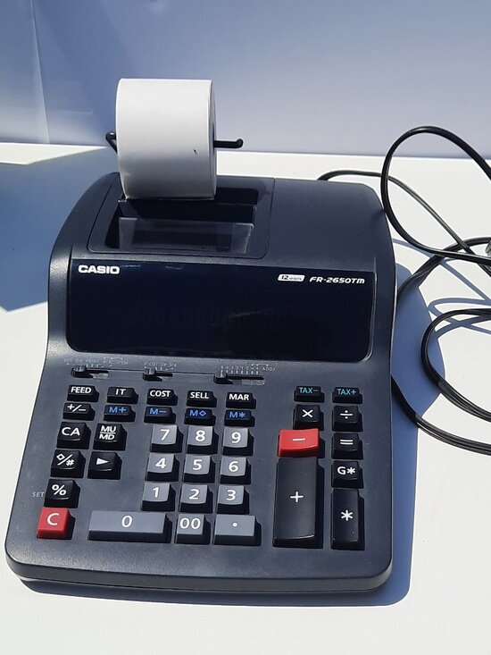 Casio | Other | Casio Fr265tm Printing Calculator 2 Digit Tested ...